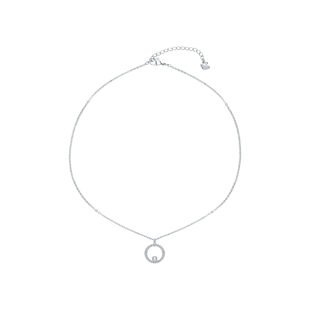 Стальной кулон в подарочной упаковке с кристаллами Swarovski SWAROVSKI ...