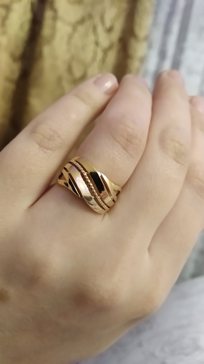 Золотое кольцо SUNLIGHT 70109000*: розовое золото 585 пробы — купить в ...