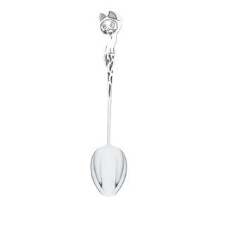 Серебряная ложка детская SUNLIGHT Л-122: белое серебро 925 пробы ...