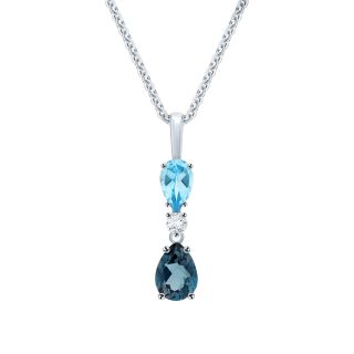 Золотая подвеска с топазами природными МОСКОВСКИЙ ЦЕПЕВЯЗАЛЬНЫЙ ЗАВОД 5 ...