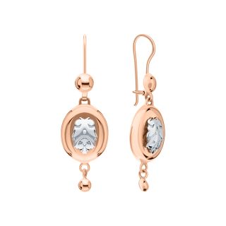 Золотые серьги МОСКОВСКИЙ ЦЕПЕВЯЗАЛЬНЫЙ ЗАВОД 2-0966-000*: розовое ...